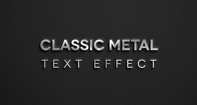Classic Metal Psd Text Effect - iDevie
