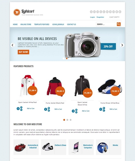 30+ Stunning Joomla Virtuemart Templates - iDevie