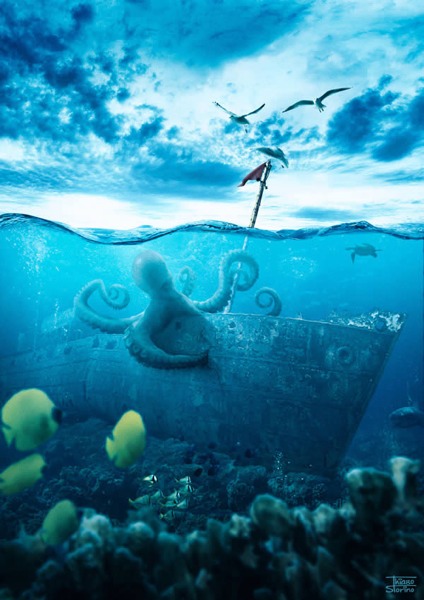 Create a Realistic Underwater Scene in Photoshop - iDevie