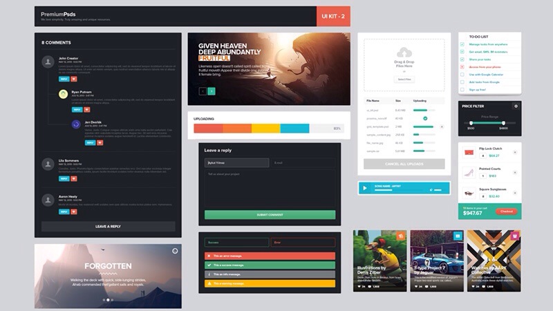 Free Beautiful UI Elements For Your Next Web Application Design - iDevie