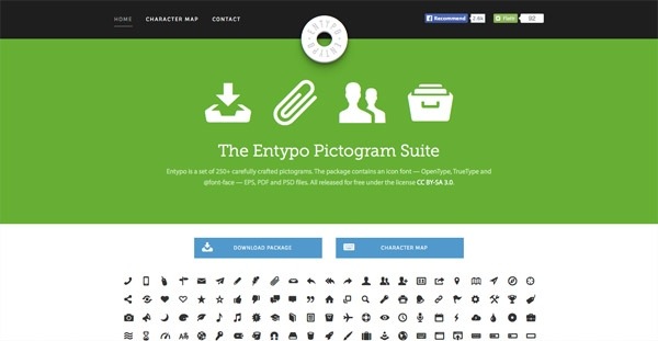 Roundup of the Best Free Icon Fonts for Web Design - iDevie