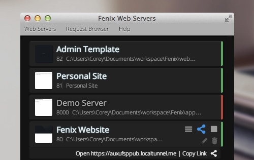 Fenix - A Simple Static Desktop Web Server - iDevie