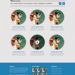 Free PSD: Retro Portfolio Template - iDevie