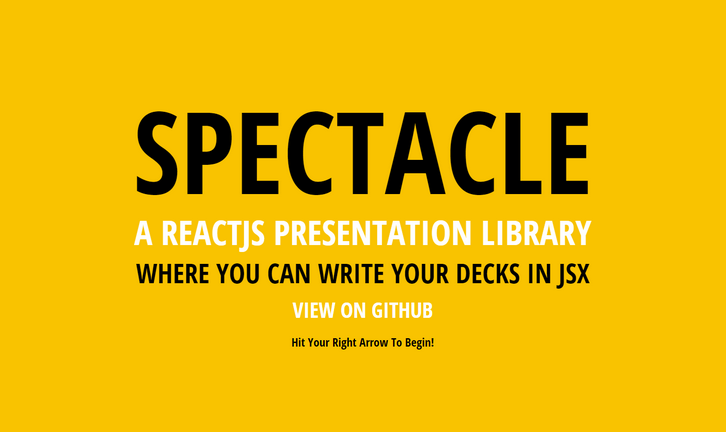 Spectacle A Reactjs Presentation Library Idevie 9163