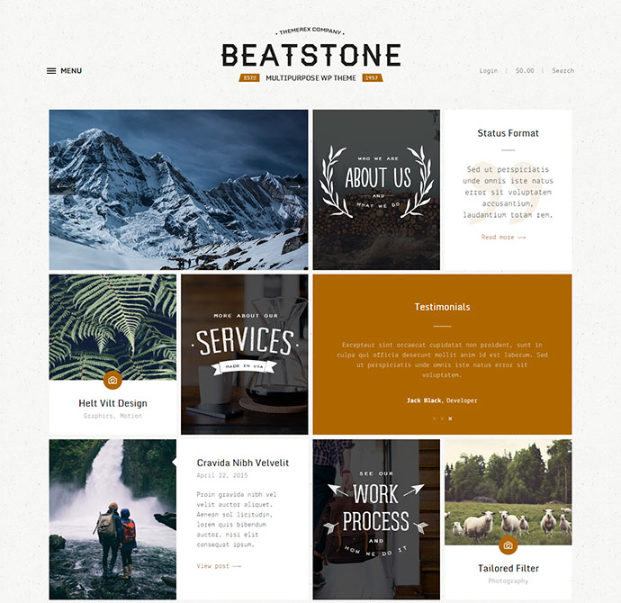 25 Beautiful Card-Based WordPress Themes - iDevie