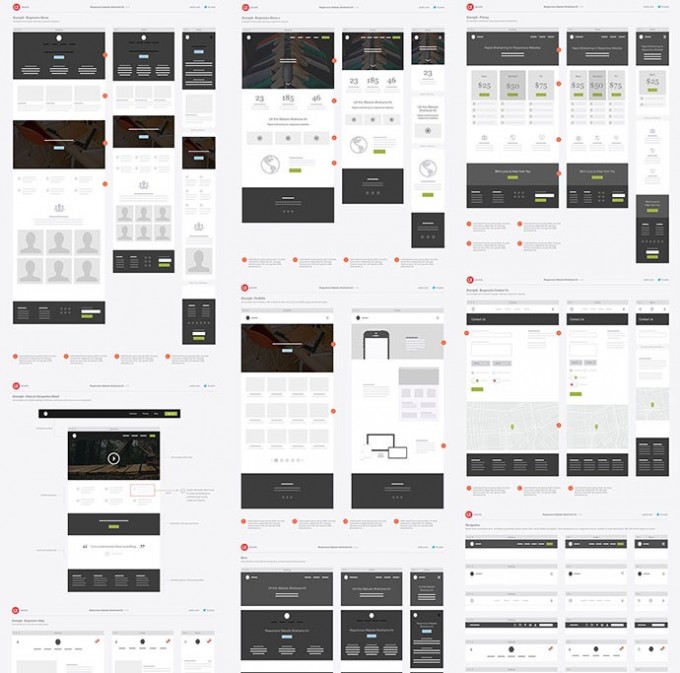 20 Templates For Creating High-Fidelity Wireframes - iDevie