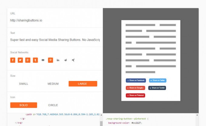 Social Media Sharing Buttons without JavaScript - iDevie