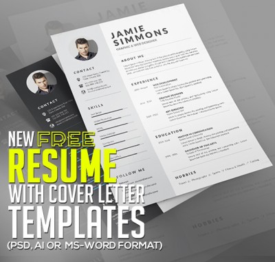 21 Fresh Free Resume Templates with Cover Letter - iDevie