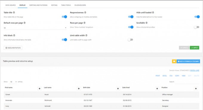 Create Interactive And Responsive Tables And Charts With Wpdatatables