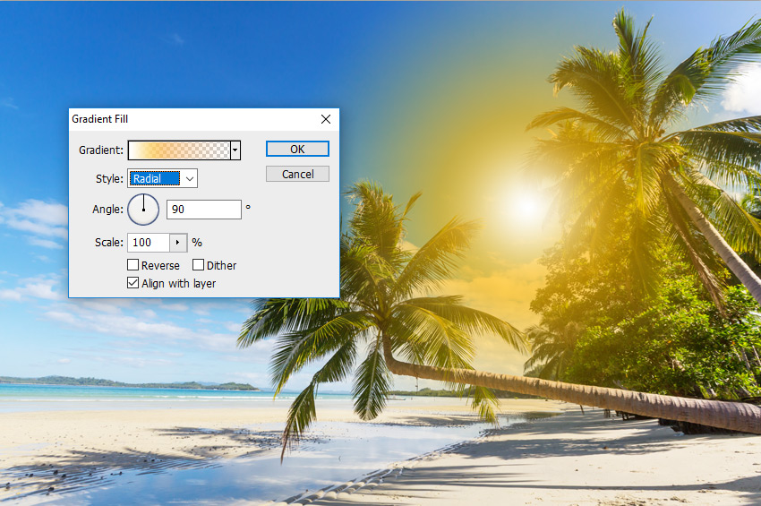 How to Create a Sunburst Effect Action in Adobe Photoshop - iDevie