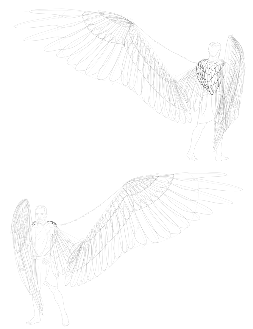 How to Draw Angel Wings - iDevie