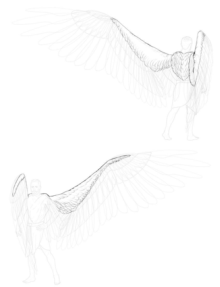 How to Draw Angel Wings - iDevie