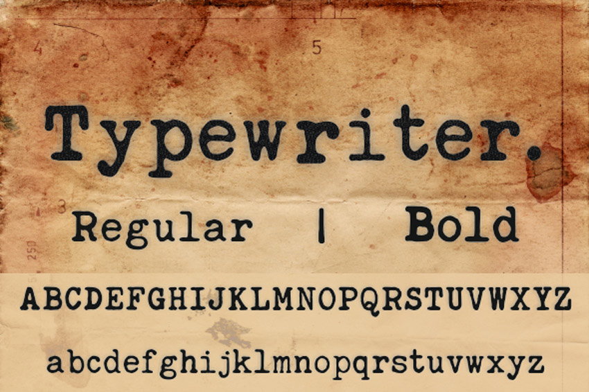 20 Best Classic Typewriter Fonts With Old Vintage Machine Styles 20 Best Classic Typewriter Fonts With Old Vintage Machine Styles
