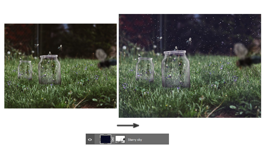 How to Create a Glowing, Fireflies Photo Manipulation in Adobe ...