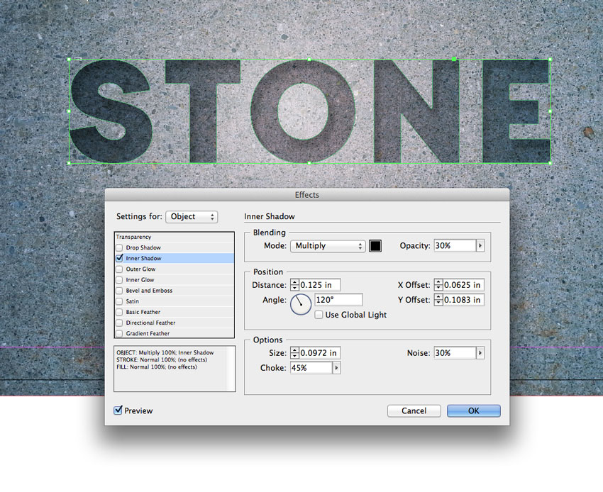 How to Create an Engraved Stone Text Effect in Adobe InDesign - iDevie
