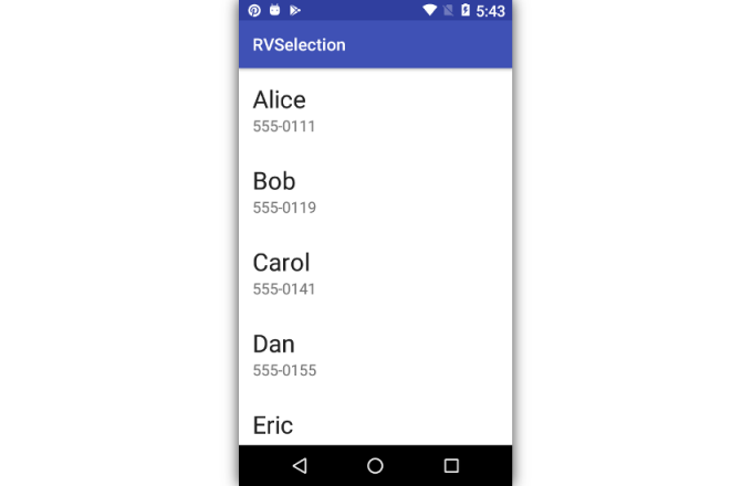 How to Add Multiple Selection to Android RecyclerView - iDevie