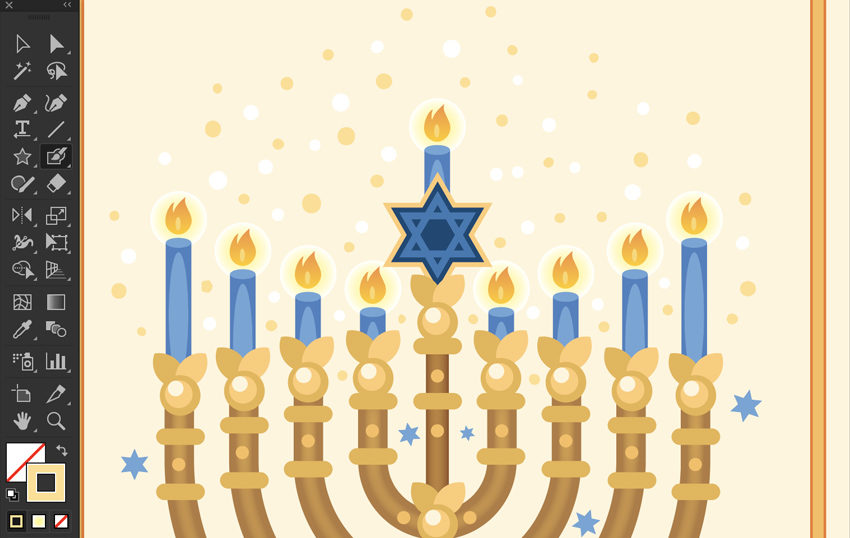 How to Create a Menorah Illustration in Adobe Illustrator - iDevie