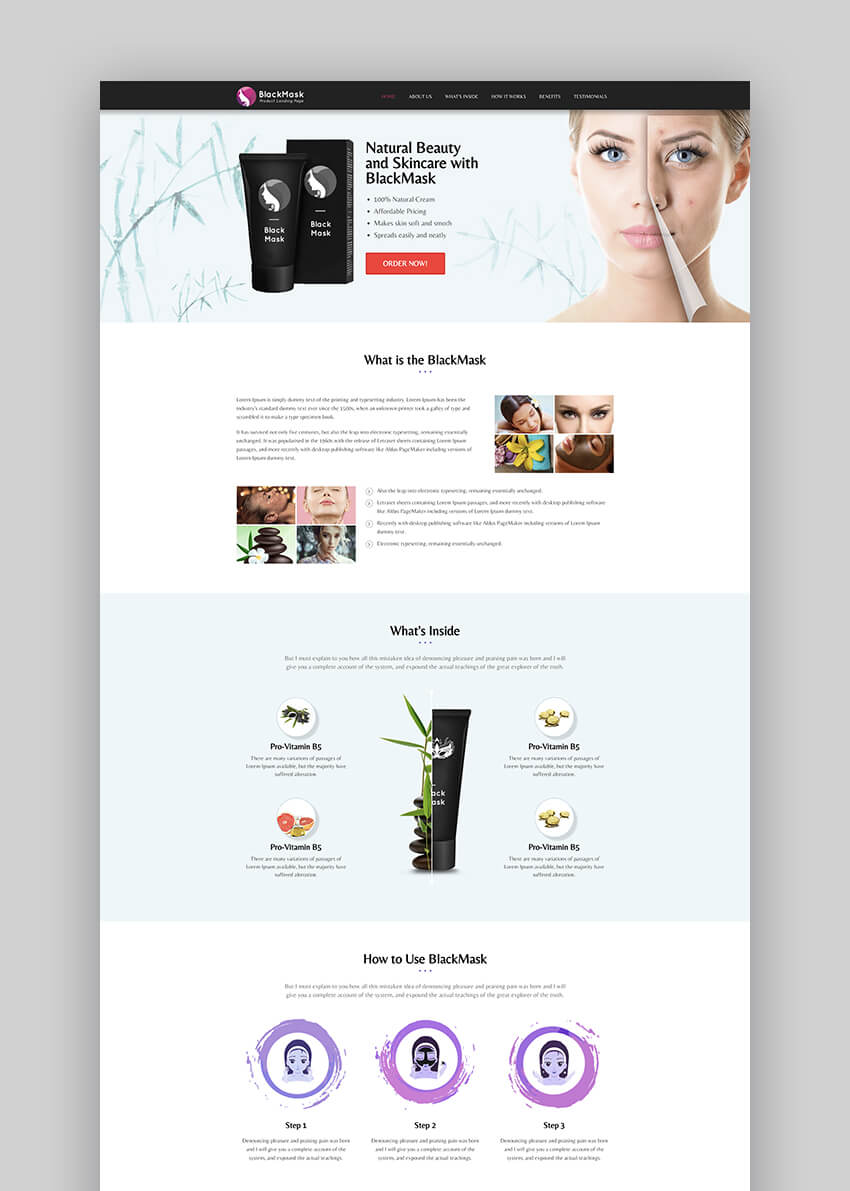 20 Great Product Landing Page Templates 2018 Design Examples IDevie