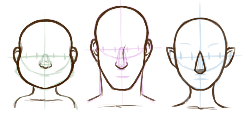 How to Draw a Cartoon Nose - iDevie