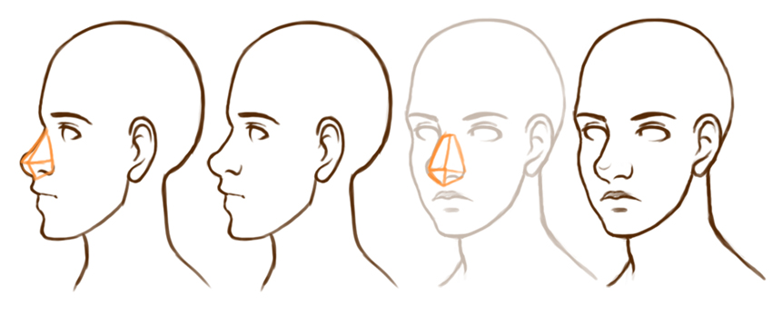 How to Draw a Cartoon Nose - iDevie