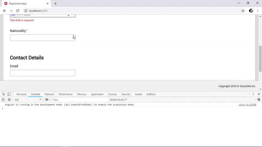 Create An Angular Registration Form In Our New Course IDevie