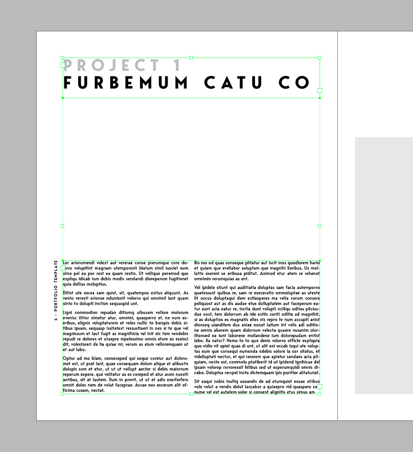 How to Make Stylish Layouts for a Portfolio Template in InDesign - iDevie