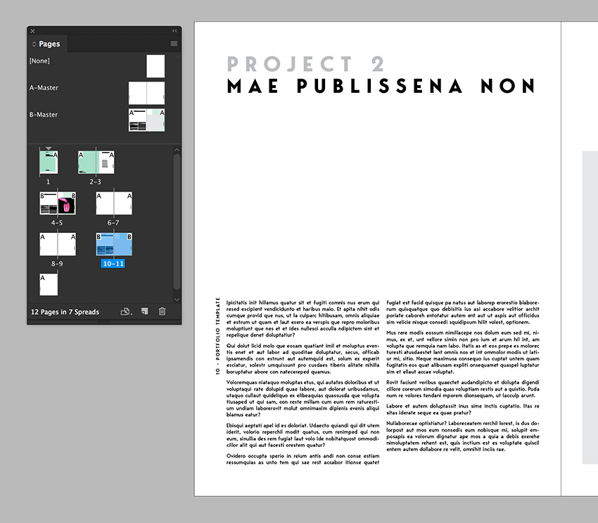 How to Make Stylish Layouts for a Portfolio Template in InDesign - iDevie
