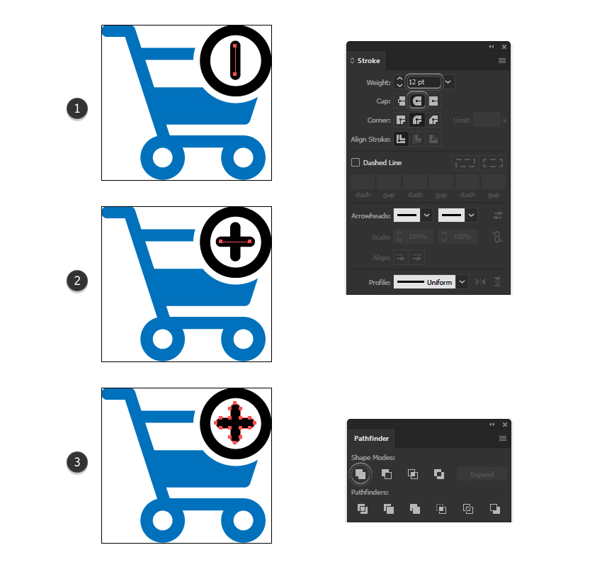 How to Make a Purchase Icon in Adobe Illustrator - iDevie