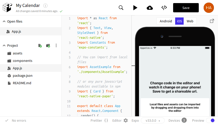 How to Create a React Native Calendar Component - iDevie