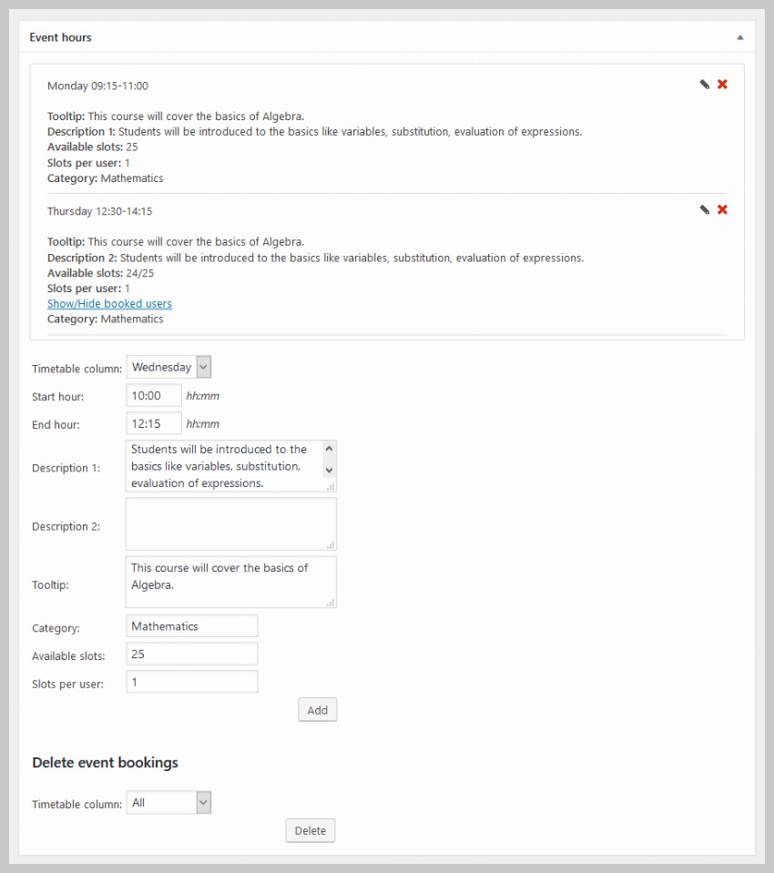 Show Course Schedules and Timetables With a WordPress Calendar Plugin ...