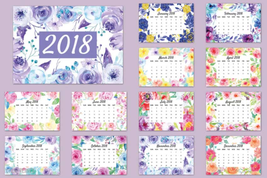 26 Best InDesign Calendar Templates (New for 2020) - iDevie