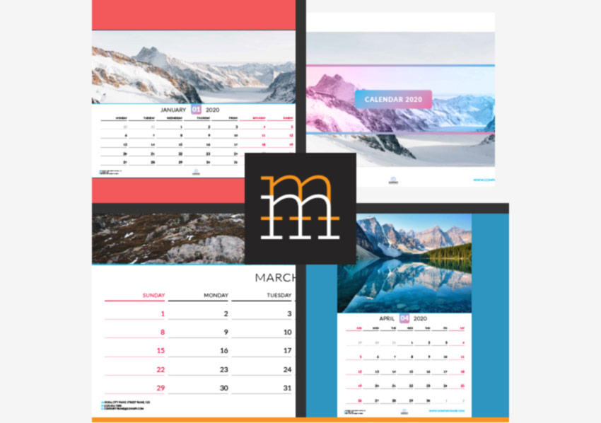 26 Best InDesign Calendar Templates (New for 2020) - iDevie