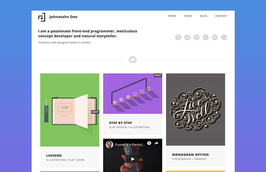 23+ Best HTML Resume Templates to Make Personal Profile CV Websites ...