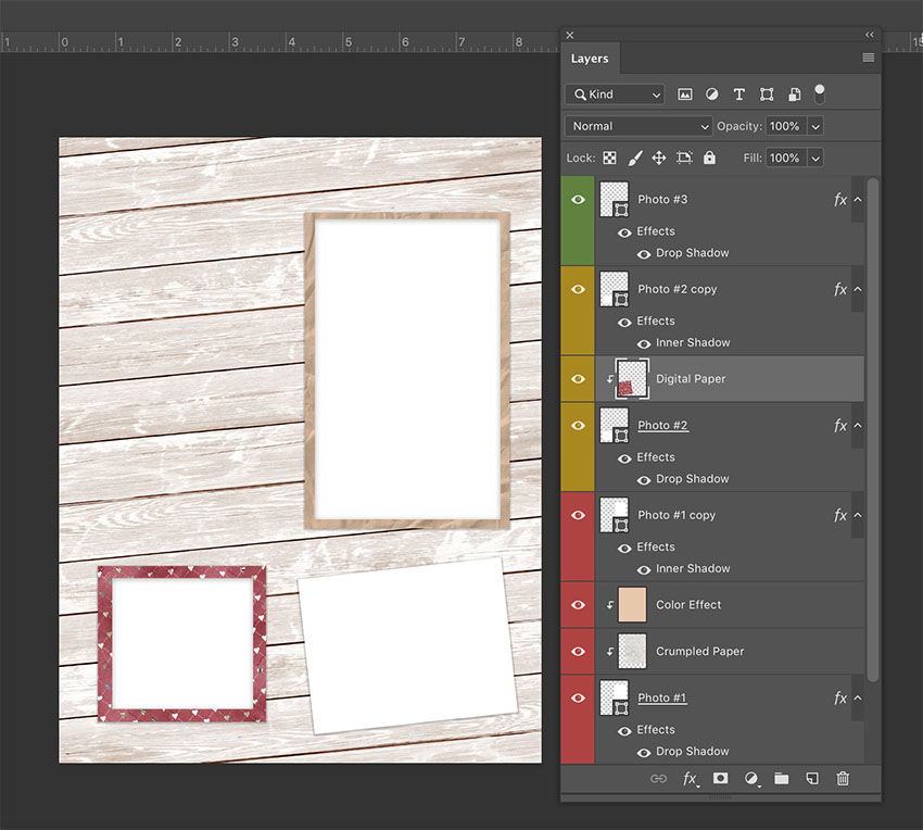 How to Make a Digital Scrapbook Template - iDevie