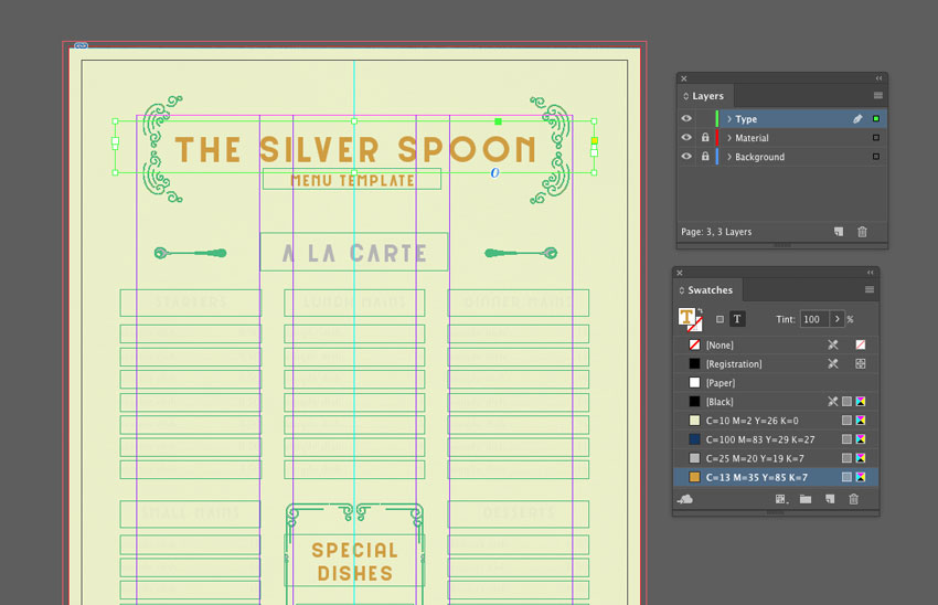 How to Make a Fancy Menu Template - iDevie