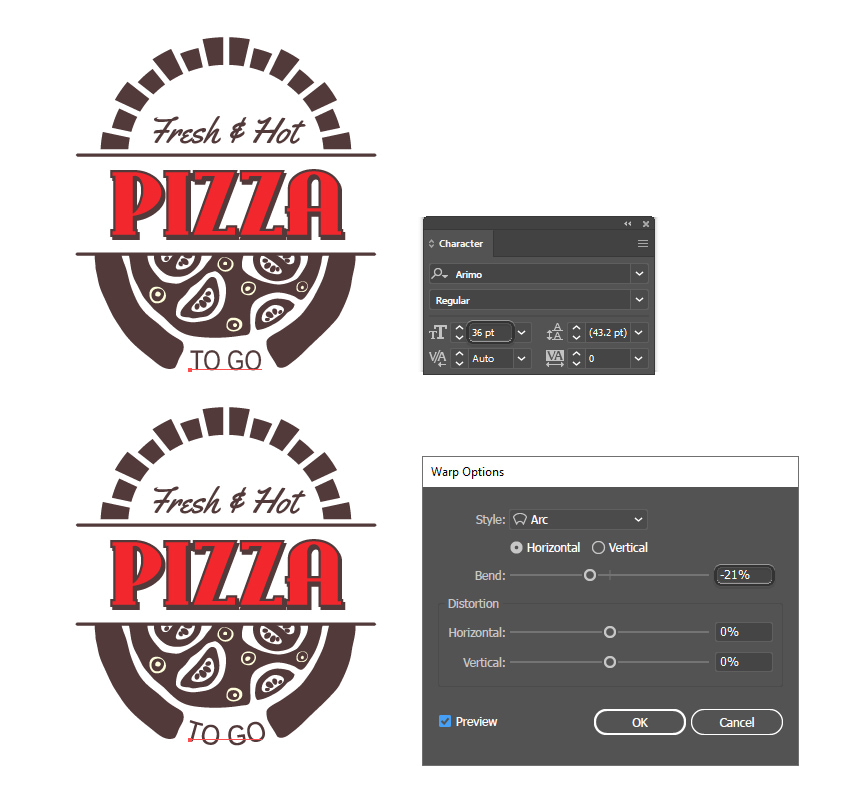 How to Create a Pizza Logo & Pizza Box Design - iDevie