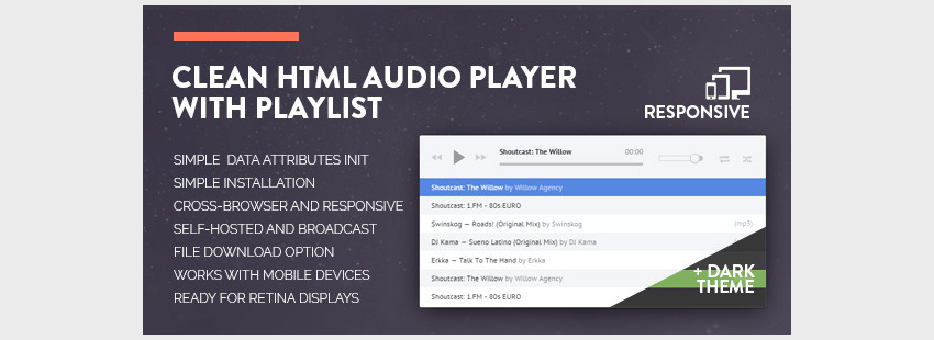 20 Best HTML5 Audio Players - iDevie