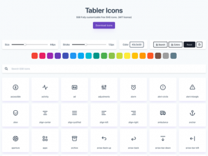 Tabler Icons: 550+ Free SVG icons - iDevie