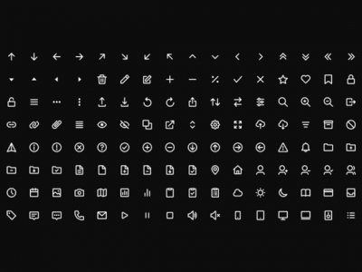 Mono Icons: 136+ free SVG icons for UI design - iDevie