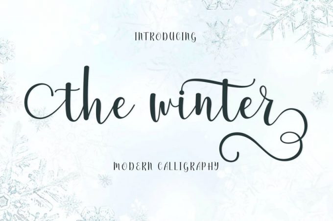 42 Cool Winter Fonts (Icicles, Snow, Frost, Ice Fonts to Download) - iDevie