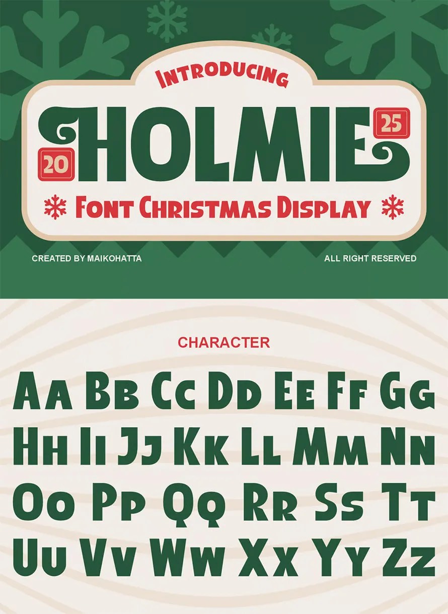 35 Best Christmas Fonts for Festive Graphics & Creative Projects - iDevie